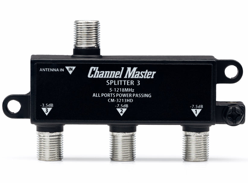 Splitter 3 for TV Antennas (3-Way) | Channel Master (CM-3213HD)