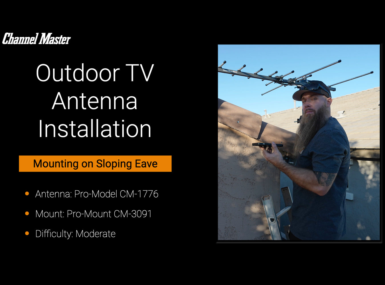 Pro-Model UHF/VHF Outdoor TV Antenna | Channel Master
