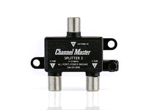 Splitter 2 for TV Antennas (2-Way) | Channel Master (CM-3212HD)