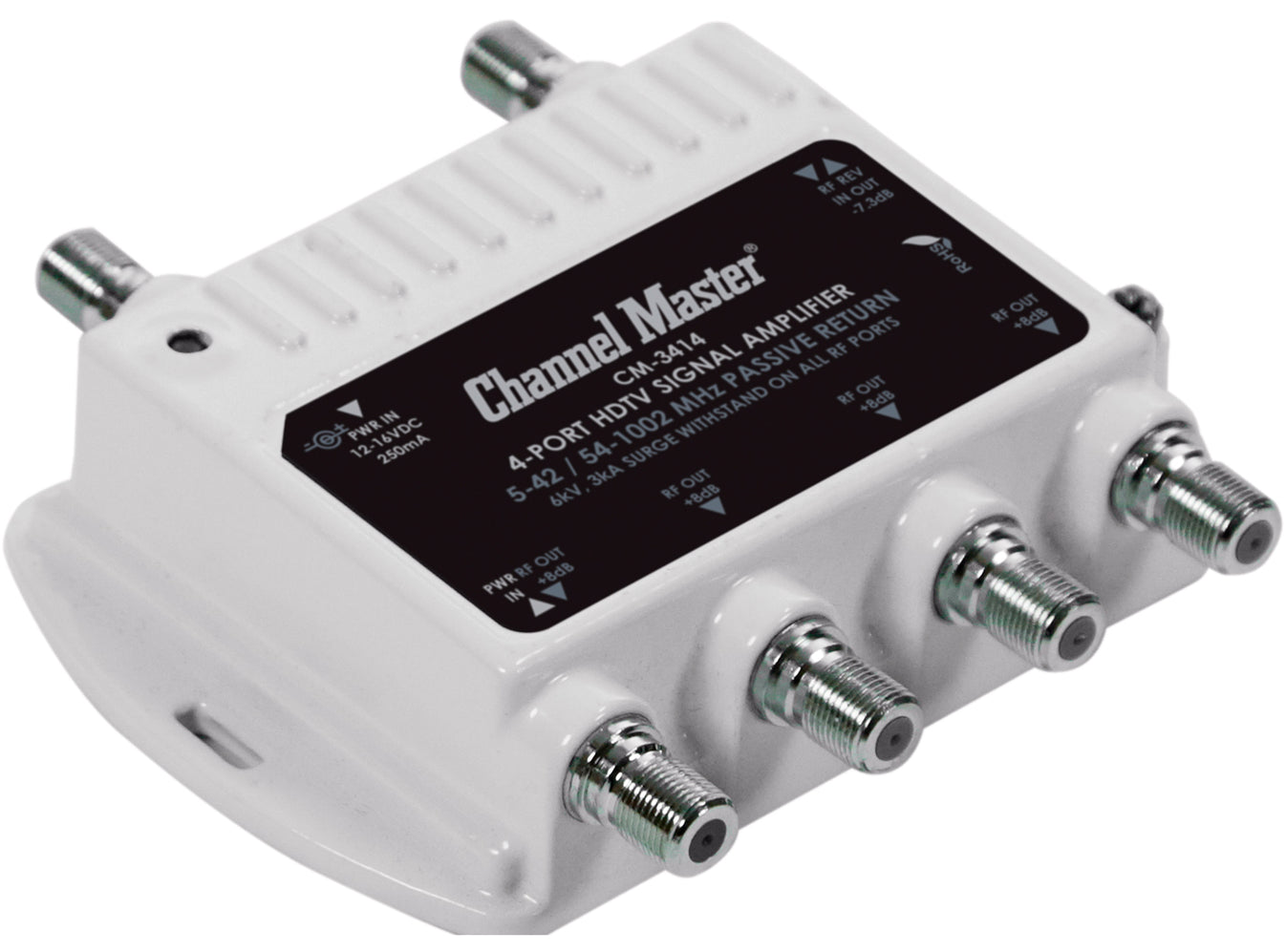 Ultra Mini 4 - 4 Port Amplifier for TV Antennas | Channel Master